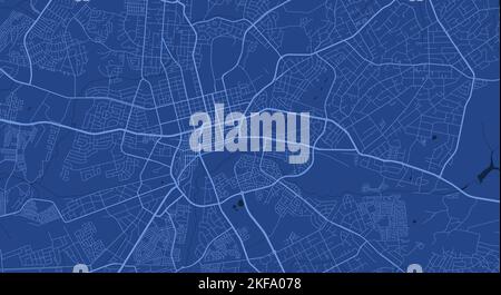 Harare vector map. Detailed map of Harare city administrative area ...