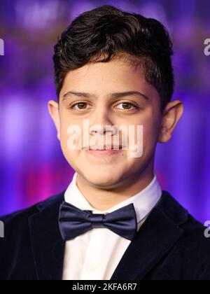 Isaac Ordonez arrives at the premiere of "Wednesday" on Wednesday, Nov ...