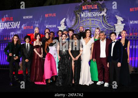 Moosa Mostafa, Jenna Ortega, "Wednesday" (2022). Photo credit: Netflix ...