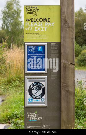 Forrest of Bowland, Clitheroe, Lancashire United Kingdom. No entry sign ...