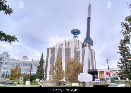 Fairbanks, AK - August 28, 2022: Welcome sign at University of Alaska ...