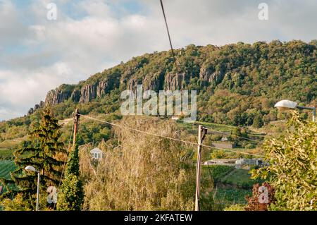 Badacsony, Lake Balaton, Hungary The basalt mountains are unique ...