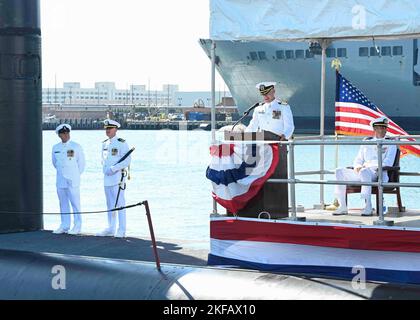 Capt. Jason Pittman, commodore, Submarine Squadron (COMSUBRON) Six ...