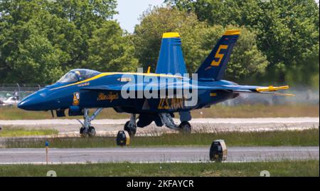 Blue Angel Number Five Plane Stock Photo - Alamy