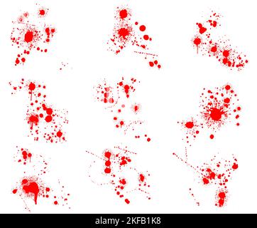3D illustration of realistic blood splash Stock Photo - Alamy