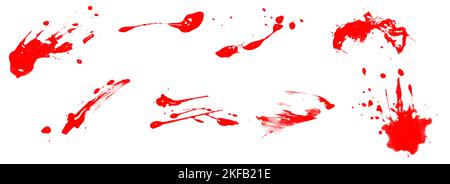 3D illustration of realistic blood splash Stock Photo - Alamy