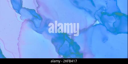 Gradient Ink Stains Pattern. Pink Pastel Fluid Liquid. Blue ...