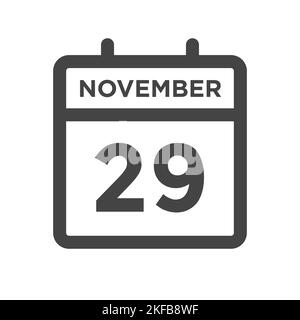 November 29 Calendar Day or Calender Date for Deadline and Appointment ...