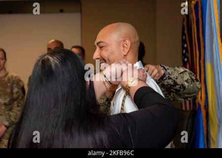 ASAN, Guam (Sept. 1, 2022) - U.S. Navy officers Lt. Cmdr. Roger Blake ...