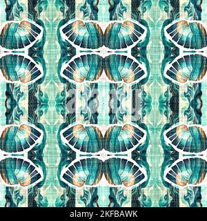 Teal beach house coastal style patchwork pattern tile. Modern nantucket ...