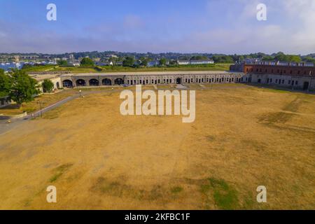 An aerial view of Fort Adams State Park, Newport, RI Stock Photo - Alamy