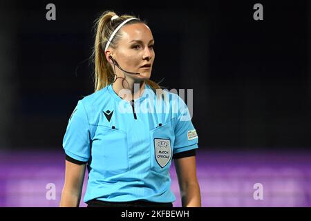 ZWOLLE - Referee Fabienne Michel during the friendly match for women ...