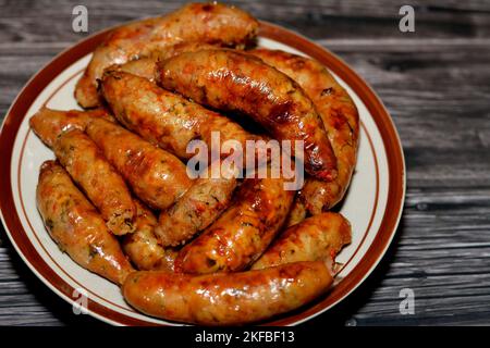 Egyptian classic homemade sausage of deep fried stuffed mumbar which is ...
