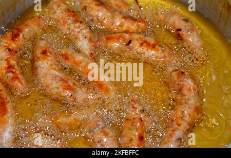 Egyptian classic homemade sausage of deep fried stuffed mumbar which is ...