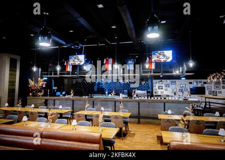 ROTTERDAM - Catering area and halls in the Maas building in stadium De ...