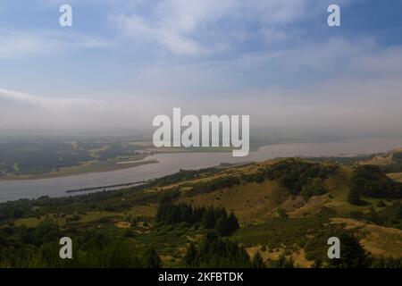 Panoramic view of the River Clyde and Clyde valley Stock Photo - Alamy