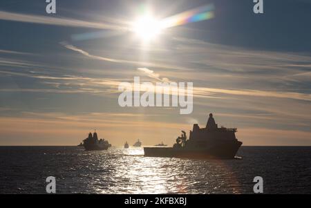 220904-N-EJ843-1032 BALTIC SEA (Sep. 4, 2022) From foreground, the ...