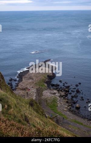 An overview of the Giant's Causeway and Causeway Coast, taken from the ...