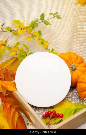 Yellow knitted plaid on white background Stock Photo - Alamy