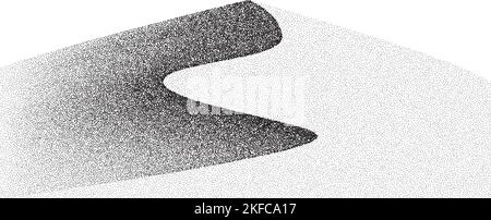 Grain dune desert. Stipple eastern landscape and terrain background ...