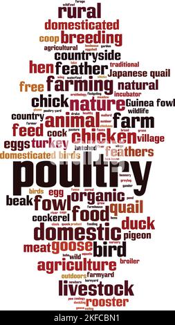 Poultry word cloud concept. Collage made of words about poultry. Vector ...