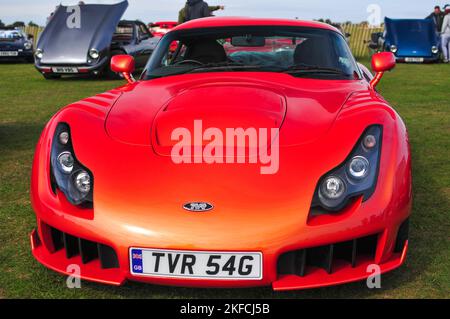 TVR Sagaris sports car built in Blackpool England UK Stock Photo - Alamy