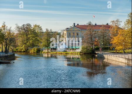 Örebro Castle and river Svartån during autumn in Sweden Stock Photo - Alamy