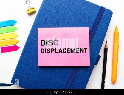 The doctor's hands are gluing a medical plaster on the released nucleus ...