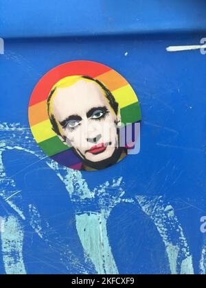 eye blue sticker art graffiti berlin germany social political watching ...