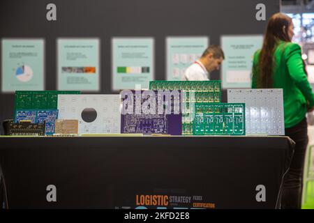 Halbleiter bei der Electronica / Semicon Europa Messe, der Weltleitmesse und Konferenz der ...