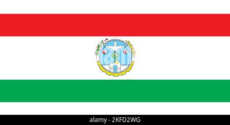 flag of Ethiopian Semitic peoples Harari people at cloudy sky ...