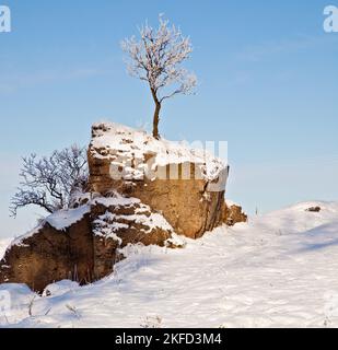 Limestone at Harboro Rocks near Brassington in the Peak District ...