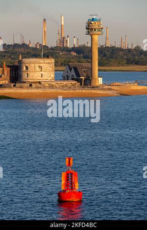 Calshot buoy,Southampton, Hampshire, England,United Kingdom Stock Photo ...