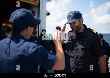 U.S. Coast Guard Cmdr. Brooke Millard, Commanding Officer of USCGC Bear ...