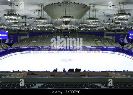 Hokkaido, Japan. 17th Nov, 2022. Makomanai Sekisui Heim Ice Arena ...