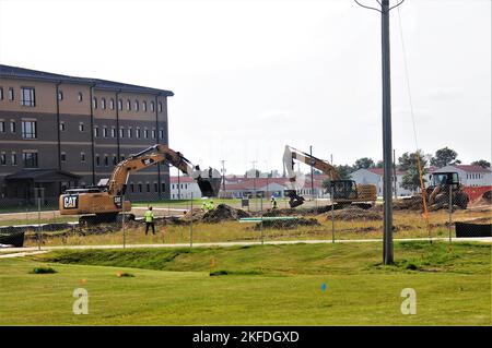 The construction area for a future transient training brigade ...