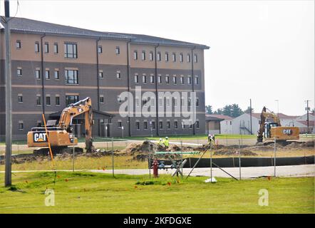 The construction area for a future transient training brigade ...