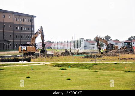 The construction area for a future transient training brigade ...