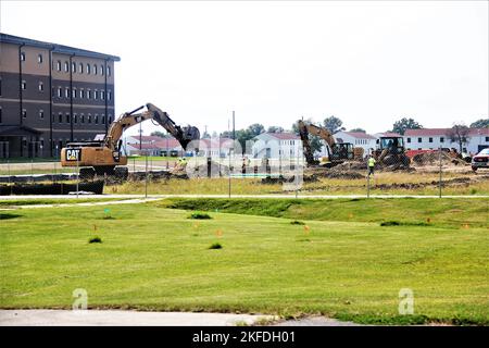 The construction area for a future transient training brigade ...