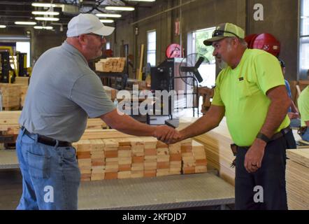 Jay Carr, JMC Deputy to the Commander visits Crane Army's Blockers and ...