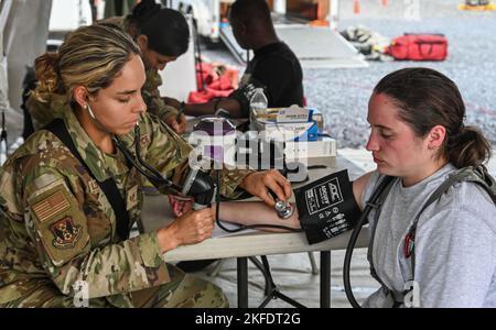 New York Air National Guardsman of the 105th Medical Group screen ...