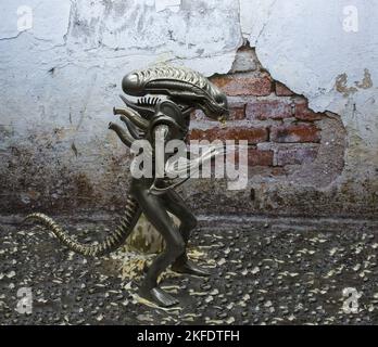 Alien Xenomorph. Action figure from the original Alien movie Stock ...