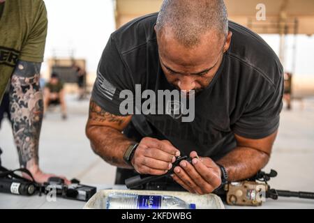 Captain Damon Gandy, the operations officer of the 380th Expeditionary ...