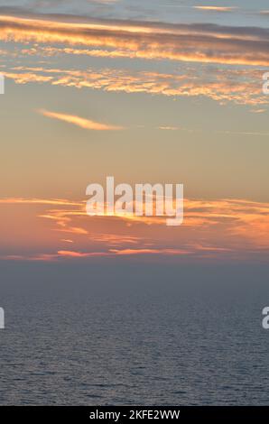 dawn at sea no sun colorfull pastell gradient ocean Stock Photo - Alamy