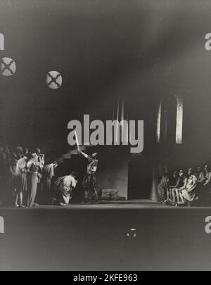 Man raising sword, 1938 Stock Photo - Alamy