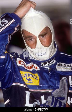 NIGEL MANSELL WILLIAMS RENAULT British F1 Formula One GP Grand Prix ...