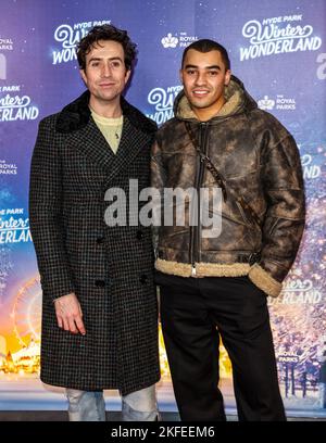Nick Grimshaw and Meshach Henry attend The Fashion Awards 2021 at Royal ...