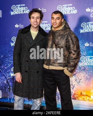 Nick Grimshaw and Meshach Henry attend The Fashion Awards 2021 at Royal ...
