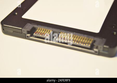 ssd sata port used to connect between hard disk and motherboard Stock ...