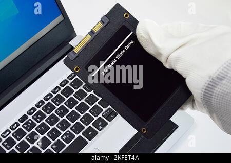 SSD hard drives are widely used, working at high speed Stock Photo - Alamy